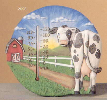 Round Cow Thermometer